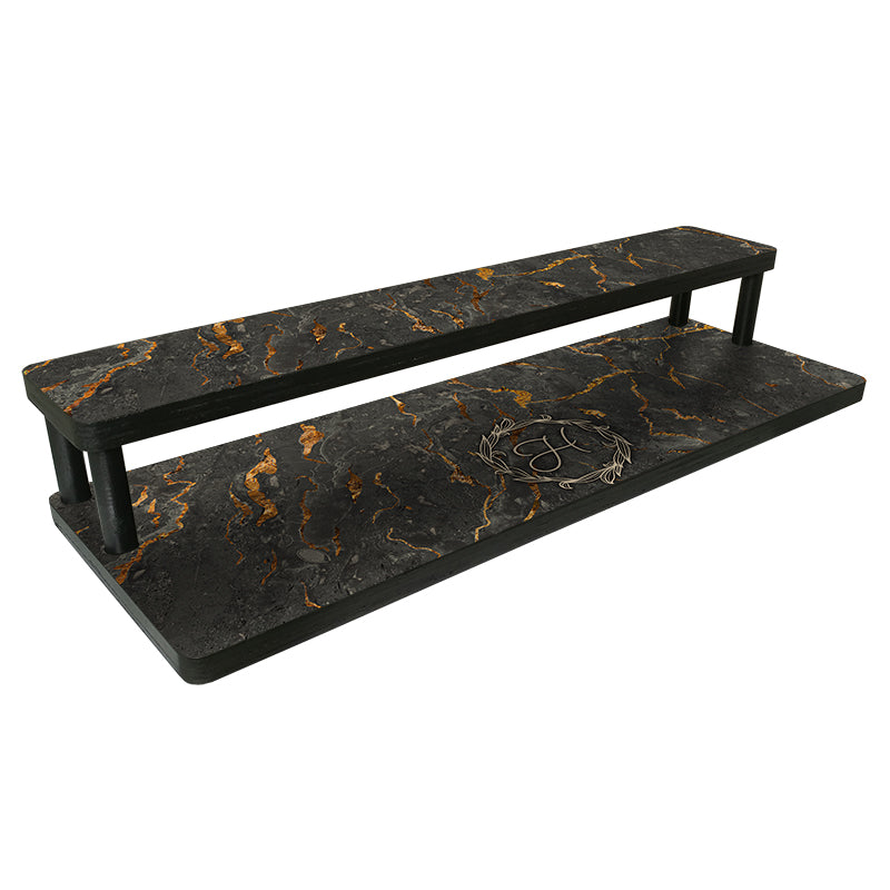 Custom Counter Caddies™ - "Marble Monogram" Themed Artwork - Straight ...