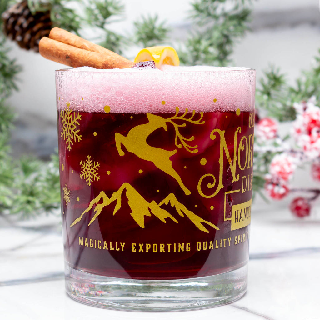 North Pole Distillery Christmas Cocktail Glass - 10 ounce – Bar Supplies