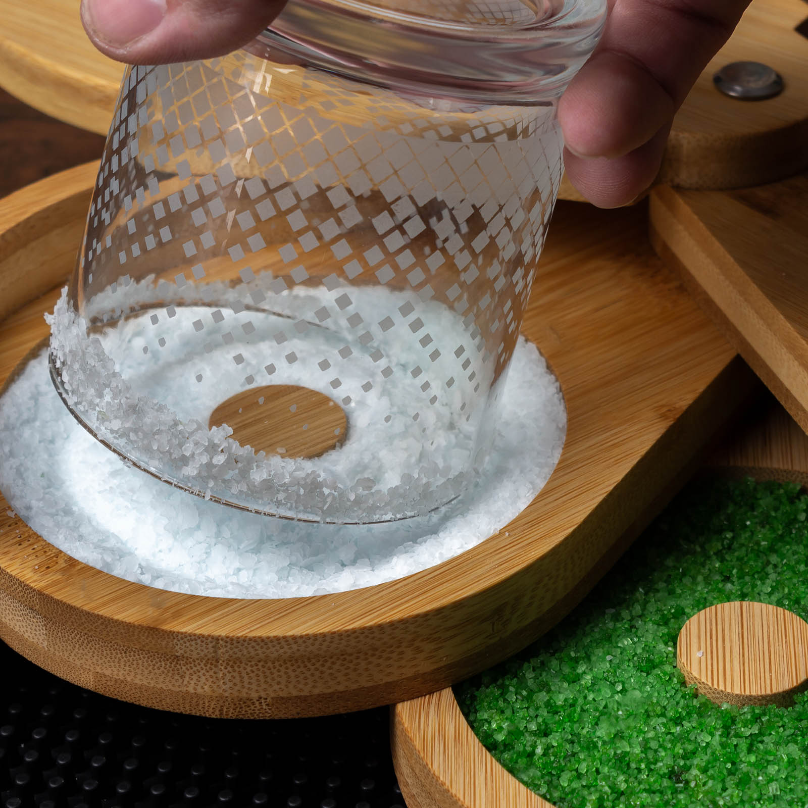 BarConic® 3 Tier Salt Rimmer - Bamboo – Bar Supplies