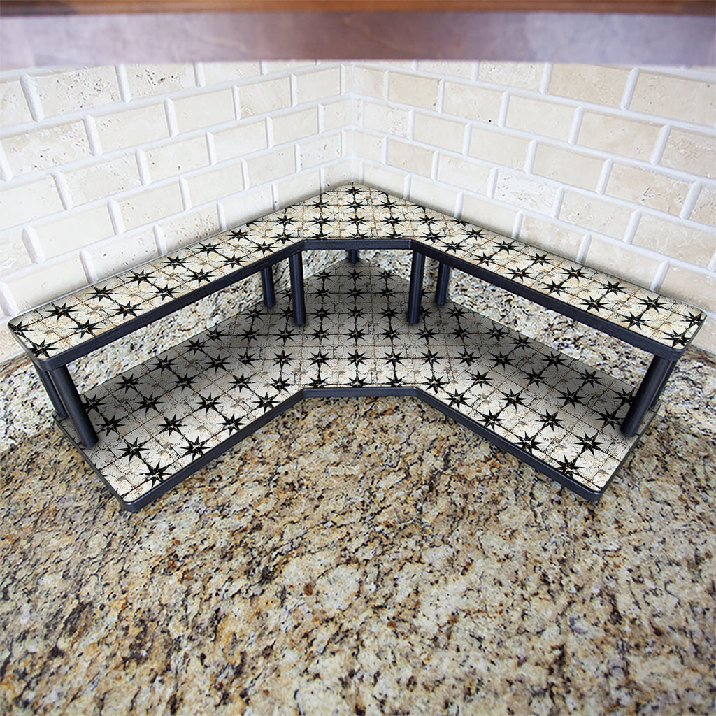 Counter Caddies™ - "Rustic Tiles" Themed Artwork - Multiple Size Optio ...