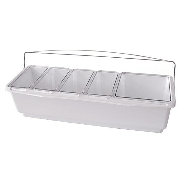 Roll Top Condiment Holder w/ Four 1 Quart Inserts & One 2 Quart – Bar ...