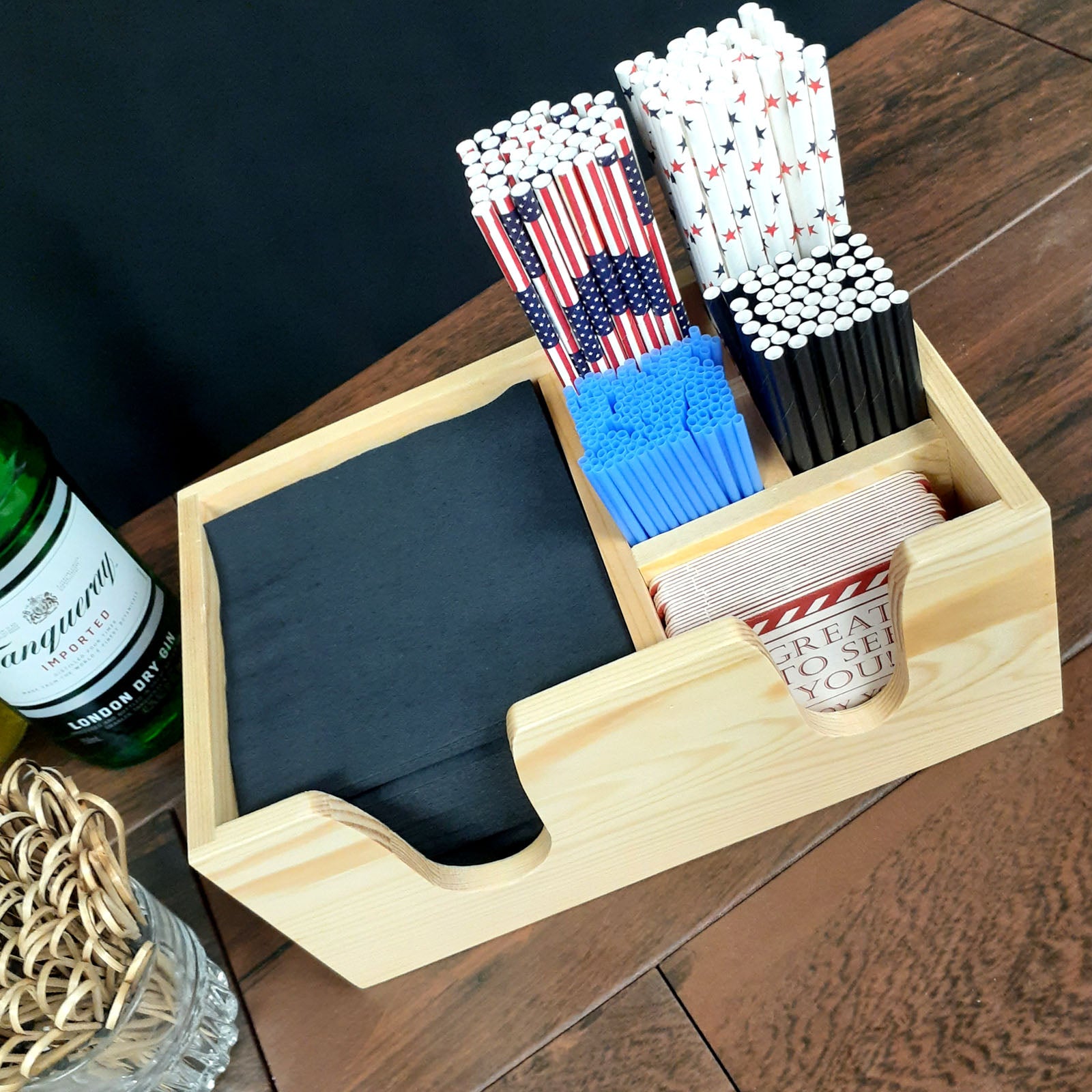 Wood Bar Caddy - Color Options – Bar Supplies