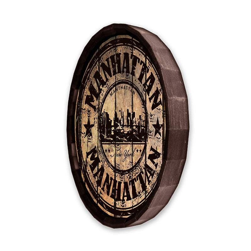Barrel Top Tavern Sign - Manhattan Stamp – Bar Supplies