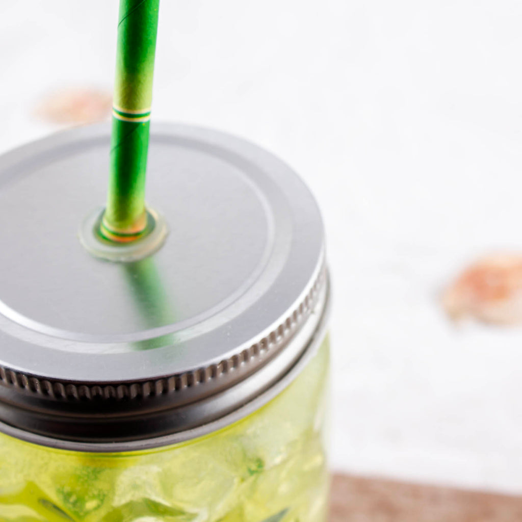 Tiki Mason Jar w/lid - 16 ounce - BarConic® – Bar Supplies