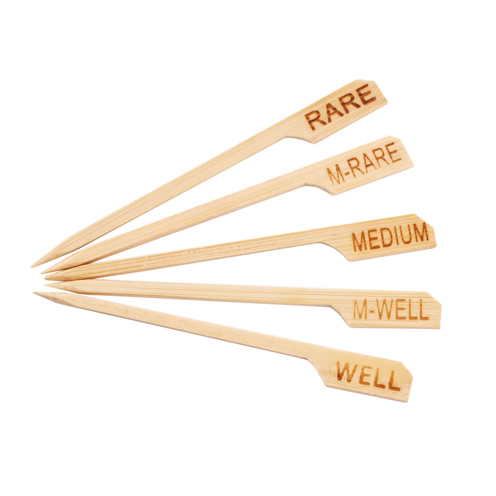 BarConic® Steak Markers - Bamboo - 100 pack (Marker Options) – Bar Supplies