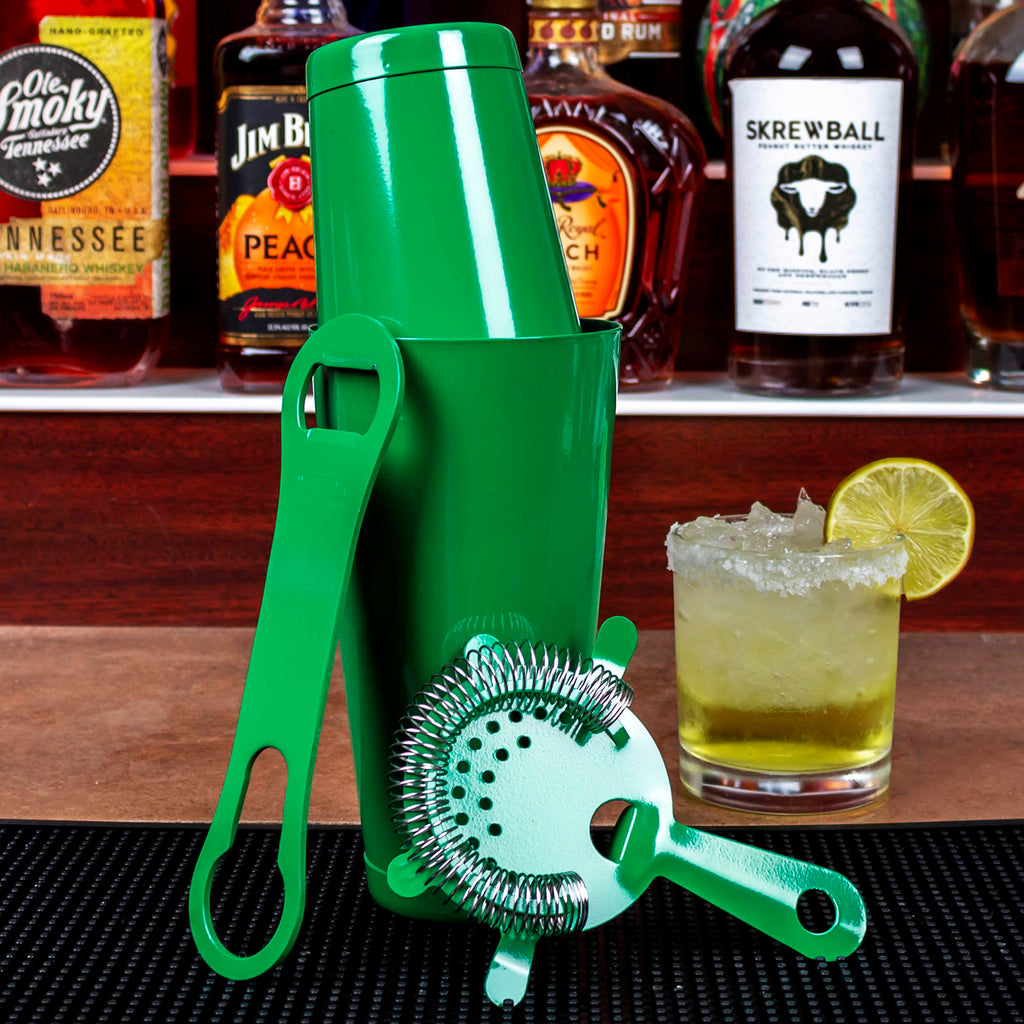 4 piece Set w/ V-Rod® - Emerald Green – Bar Supplies