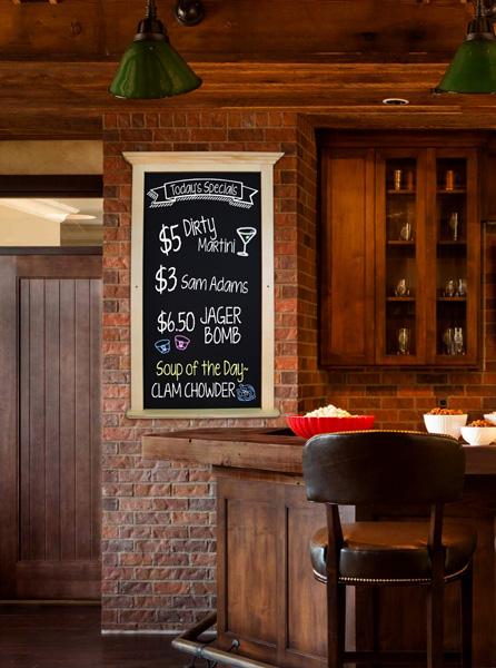 Wall Chalkboard with Crown Molding – Bar Supplies