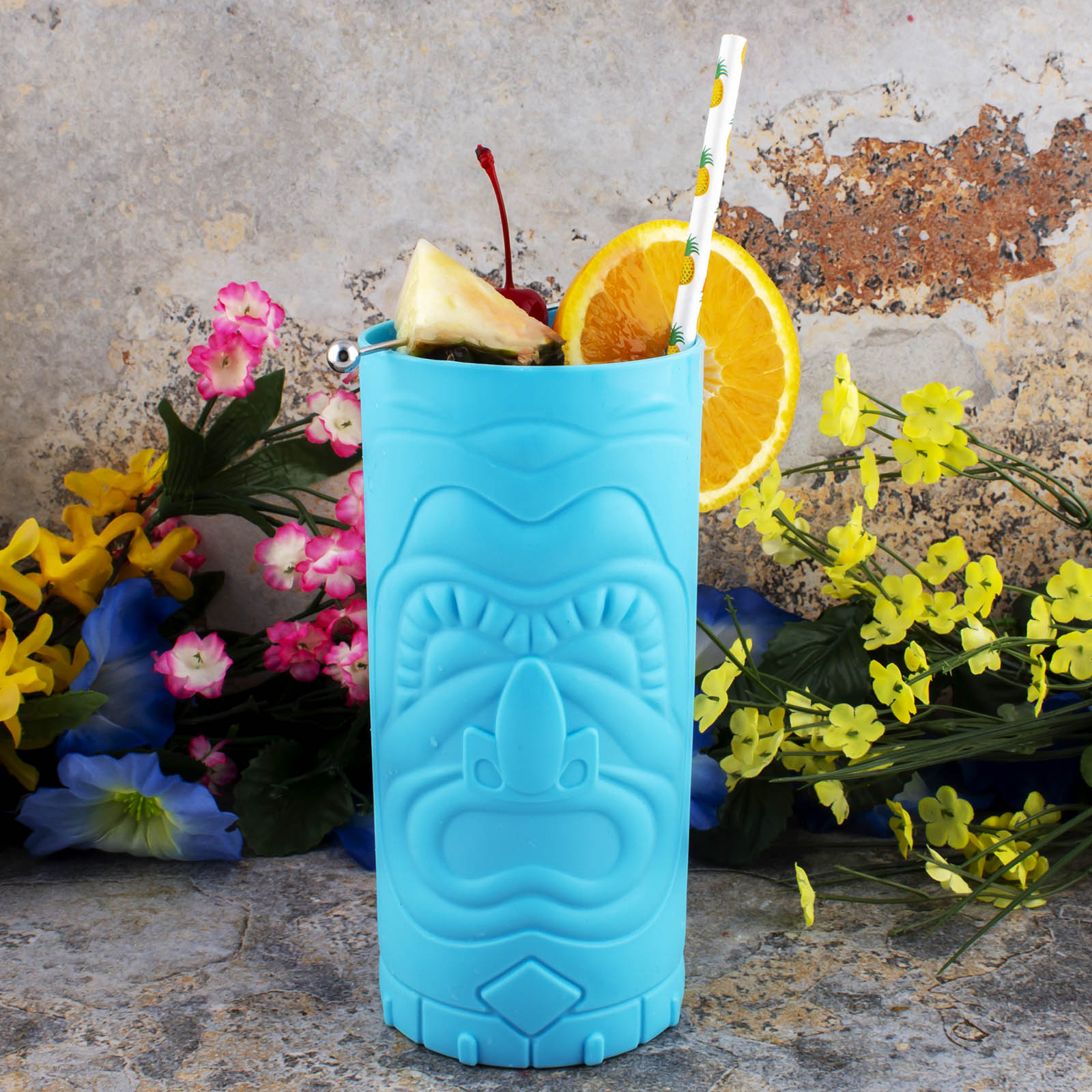 BarConic® Blue Plastic Tiki Cup - Extra Large - 26oz – Bar Supplies