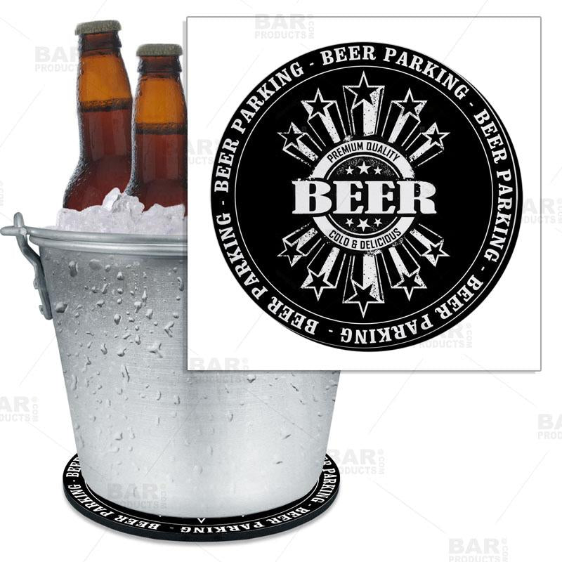 Beer Parking Beer Bucket Coaster - 8.75" Diameter (Reuseable) – Bar ...