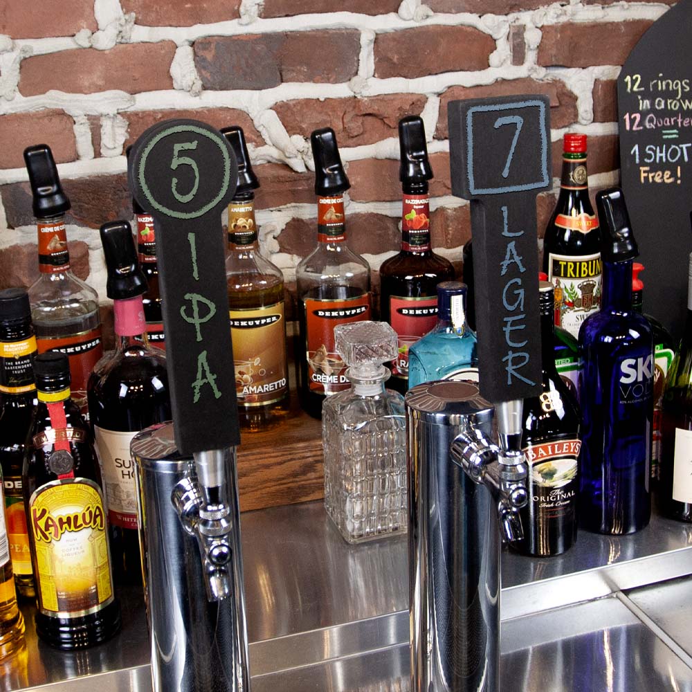 Chalkboard Wooden Tap Handles - 2 Styles in 3 Sizes – Bar Supplies