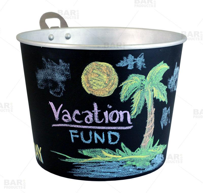 Chalkboard Tip Bucket with Opener – Bar Supplies