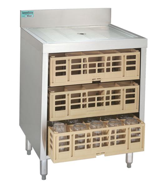Closed Glass Rack with Drainboard – Bar Supplies
