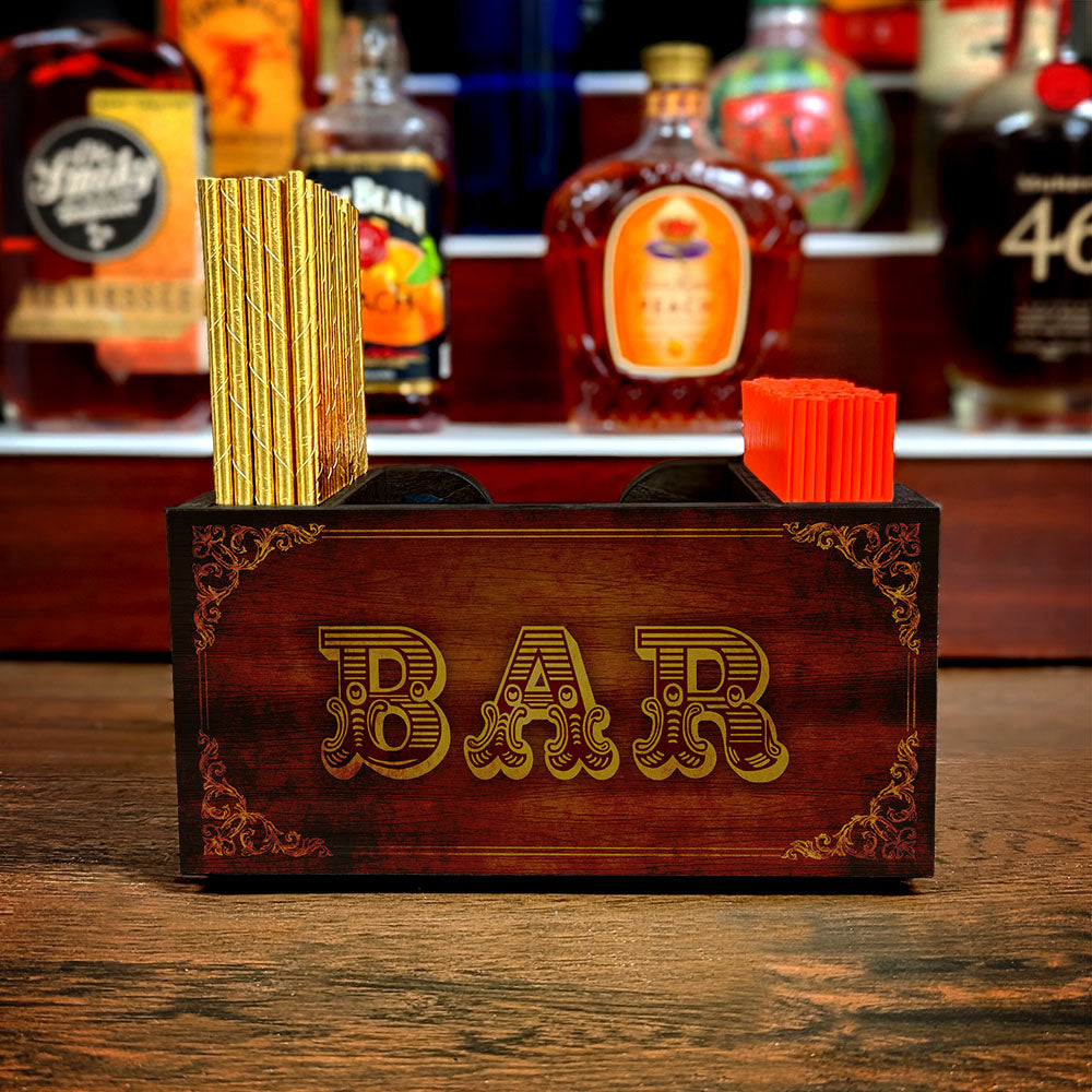 Vintage Bar Wooden Bar Caddy – Bar Supplies