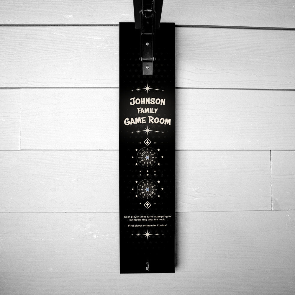 CUSTOMIZABLE Wall Mounted Folding Ring Toss - Game Room - Multiple Col ...