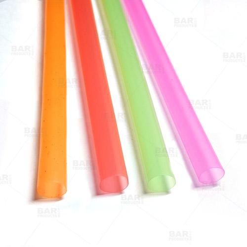 neon drinking straws