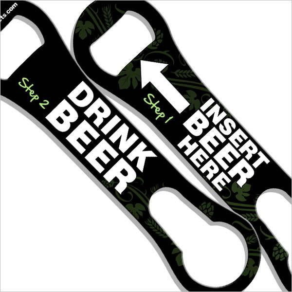 Insert Beer Here Kolorcoat™ V-Rod® Bottle Opener – Bar Supplies