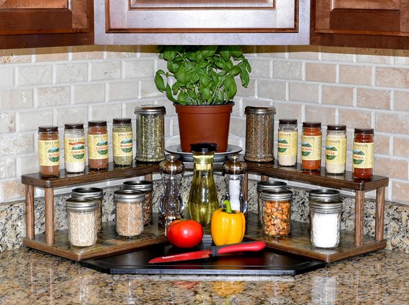CUSTOMIZABLE Counter Caddies™ - CULINARY Theme - CORNER Shelf – Bar ...