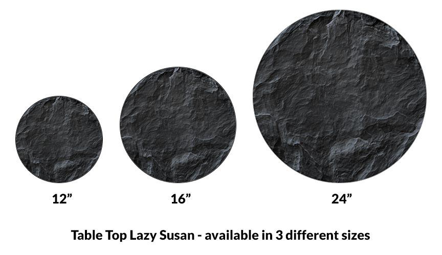 SLATE Design Lazy Susan - 3 Different Sizes - For Kitchen Table Top ...