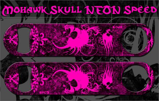 Neon Mohawk Skulls Speed Bottle Opener – Bar Supplies