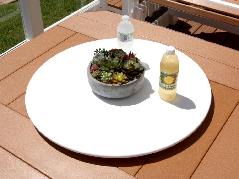 Outdoor Lazy Susan for Fire Pit or Patio Table Furniture - Handcrafted ...