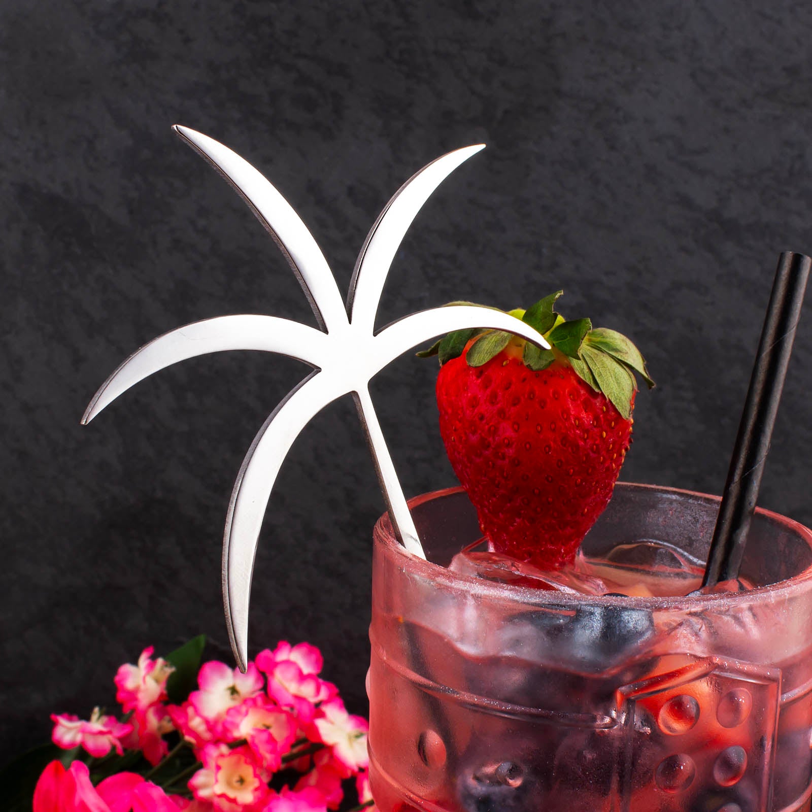 BarConic® Palm Tree Swizzle Sticks - Stainless Steel - 4 pack – Bar ...