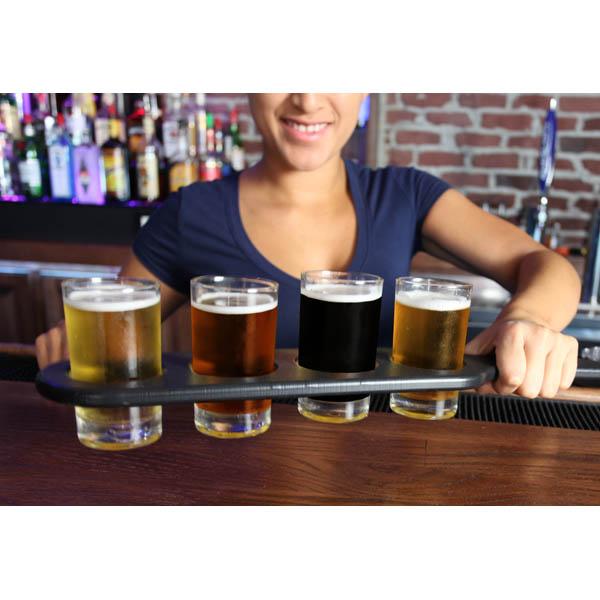 Black Plastic Beer Sampler Paddle – Bar Supplies