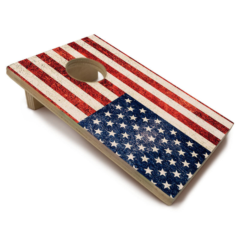 Quarter Master - Tabletop Cornhole Game with Quarters - Flag or Black ...