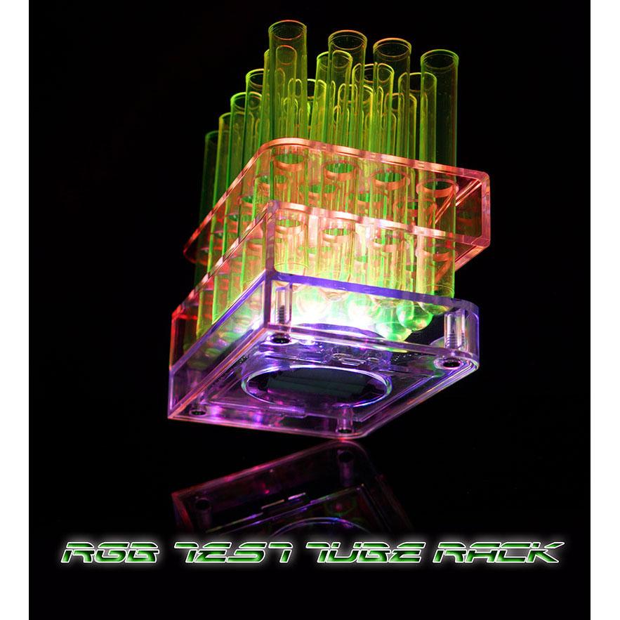 Multi-Color LED Light Up Test Tube Trays – 24 Hole – Bar Supplies