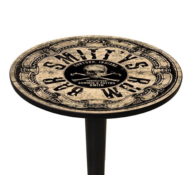 Wooden Table Top - CUSTOMIZABLE Rum Bar Design - Two Sizes Available ...