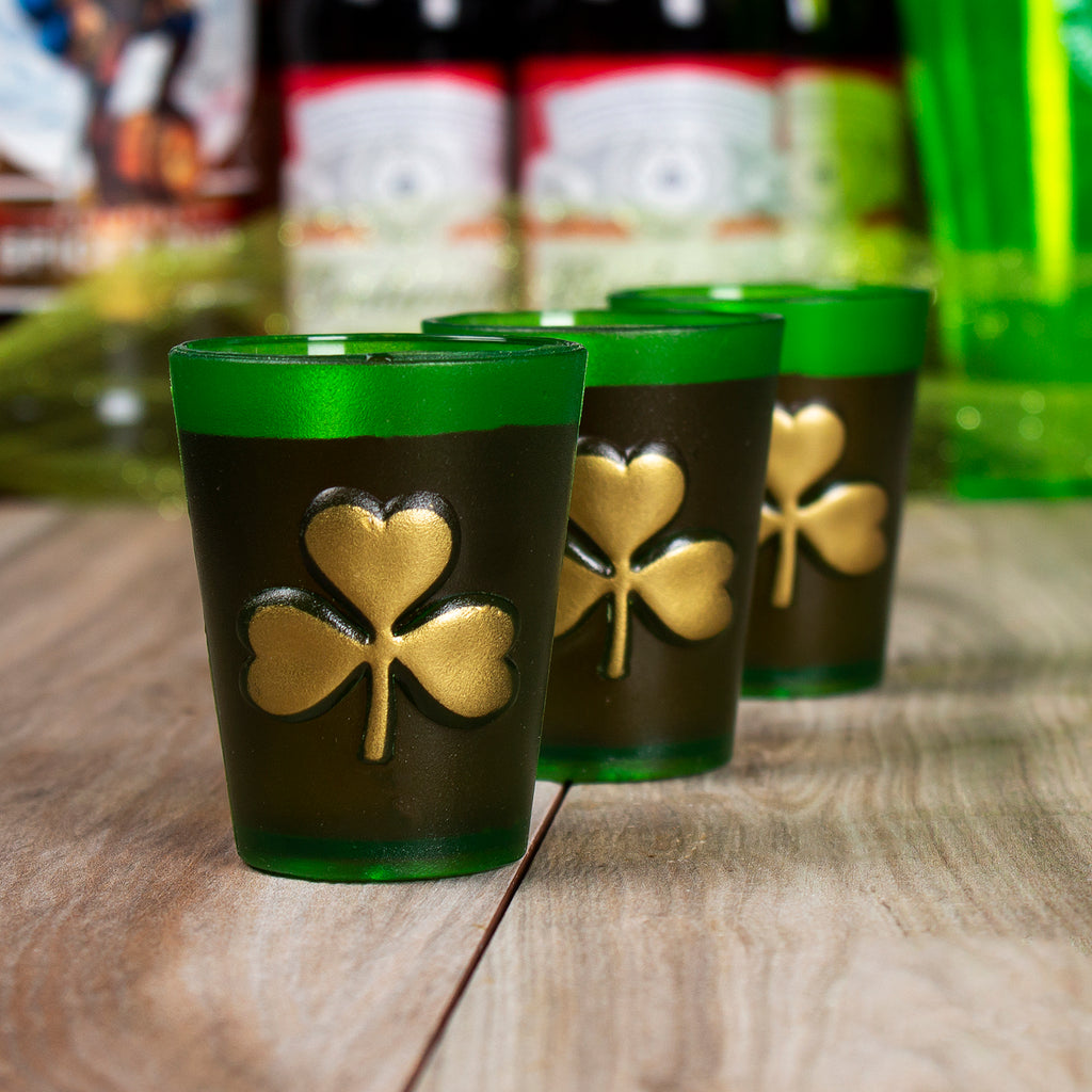 Shamrock Plastic Shot Glasses - Pack of 3 – Bar Supplies