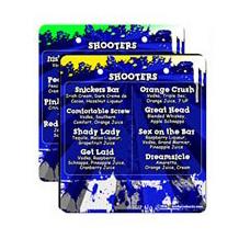 Flip Menus with Shooter Recipes with Flip Menu Stand – Bar Supplies