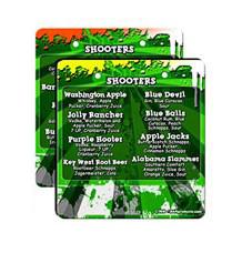 Flip Menus with Shooter Recipes with Flip Menu Stand – Bar Supplies