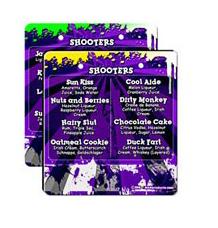 Flip Menus with Shooter Recipes with Flip Menu Stand – Bar Supplies